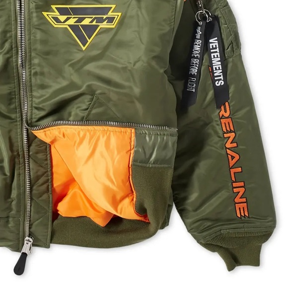 Vetements | Jackets & Coats | Vetements X Alpha Industries Racing Logo ...